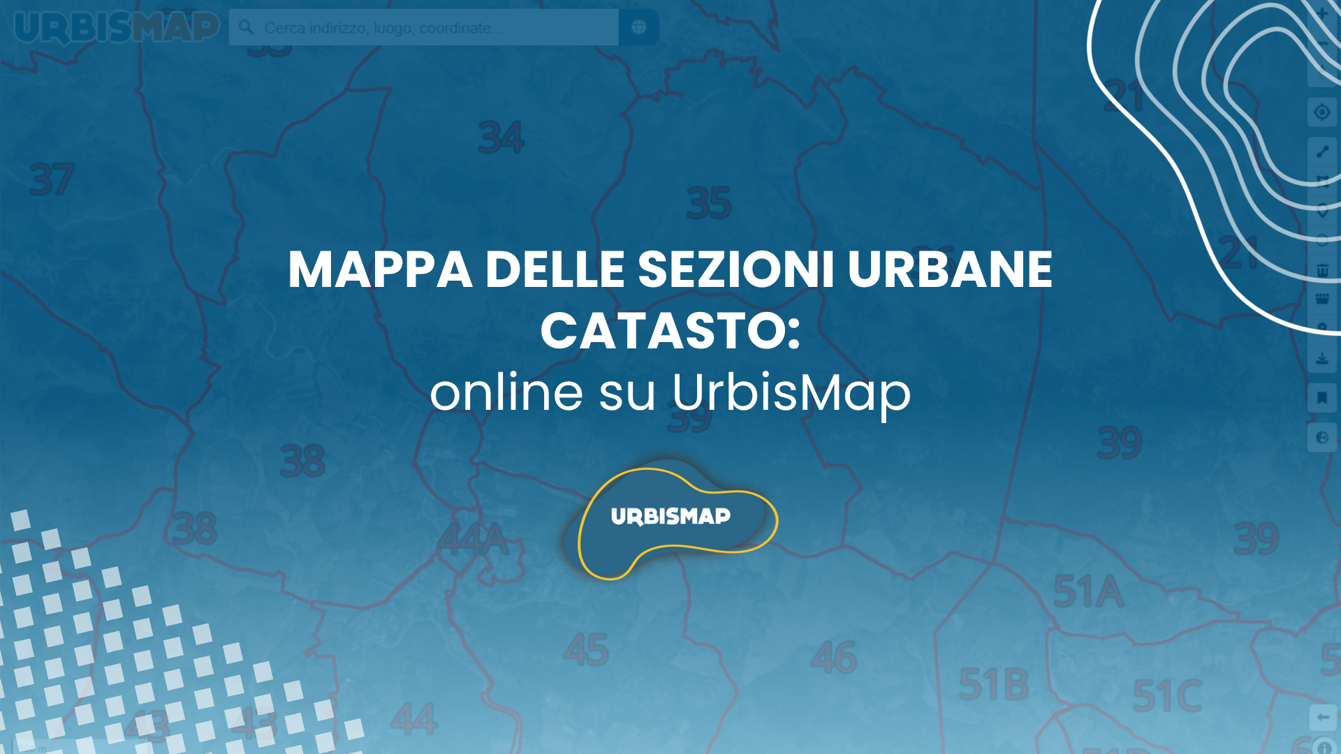 Mappa delle sezioni urbane catasto: online su UrbisMap